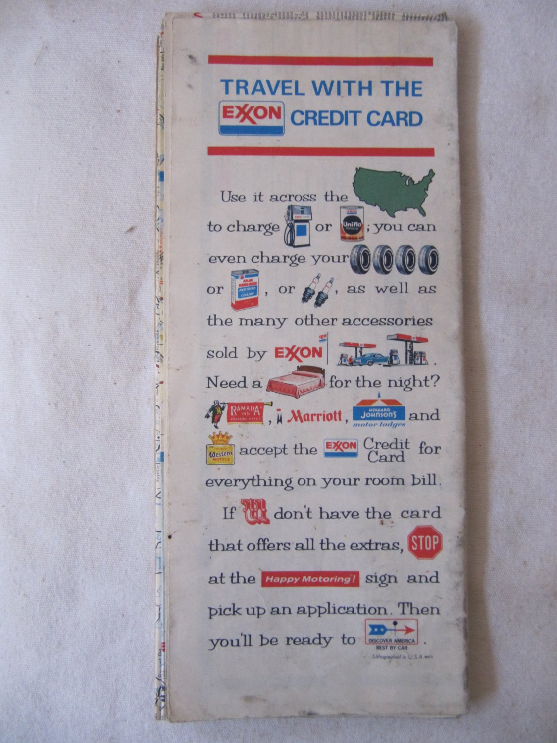 Vintage 1973 Highway Road Map New England from Exxon Company