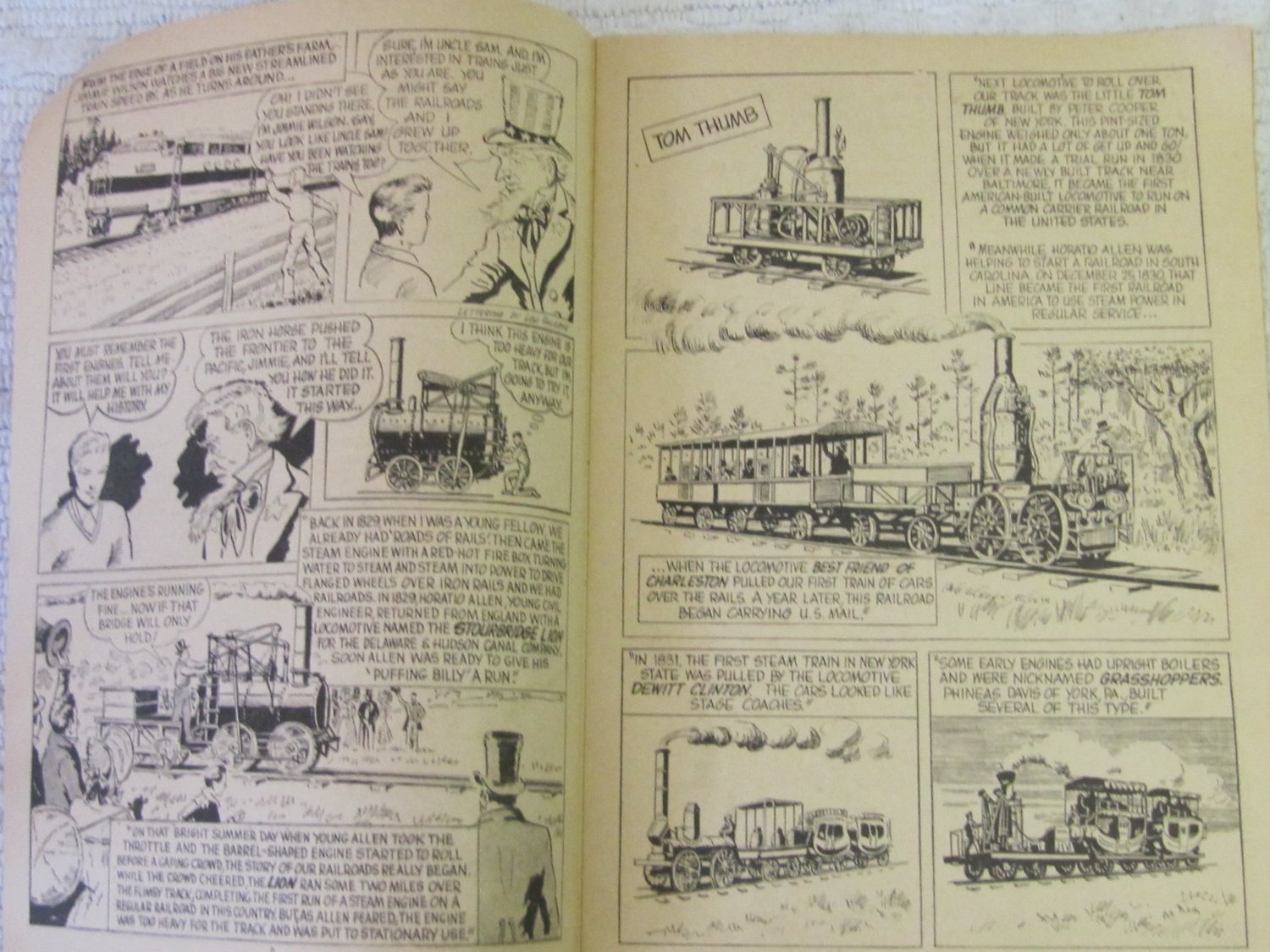 Vintage Rails Across America Comic Educational Railroad c 1968 Bill Bunce