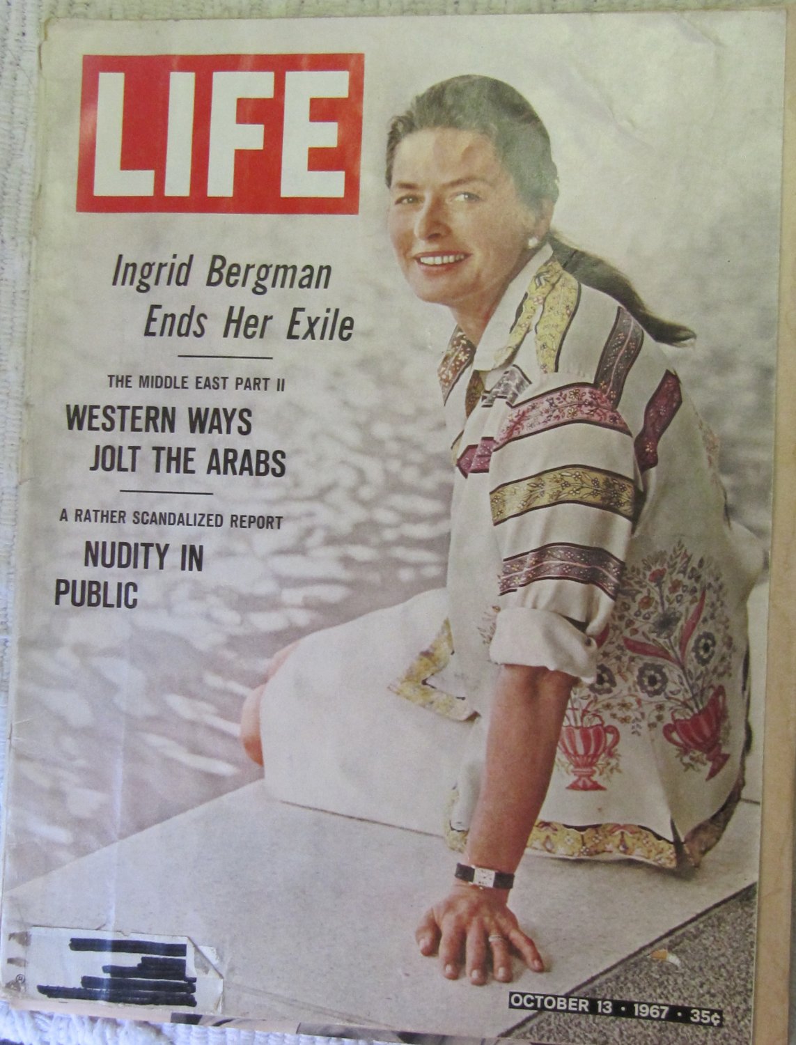 Life Magazine October 13, 1967 Issue Ingrid Bergman Cover