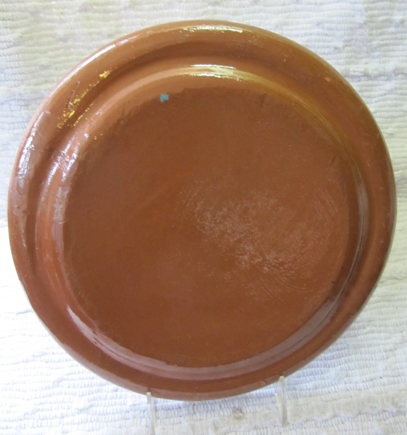 Vintage Handpainted Plate Capula Michoacan 9 Blue Fish Mexican Pottery ...