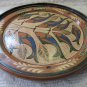 Vintage Handpainted Plate Capula Michoacan 9 Blue Fish Mexican Pottery ...