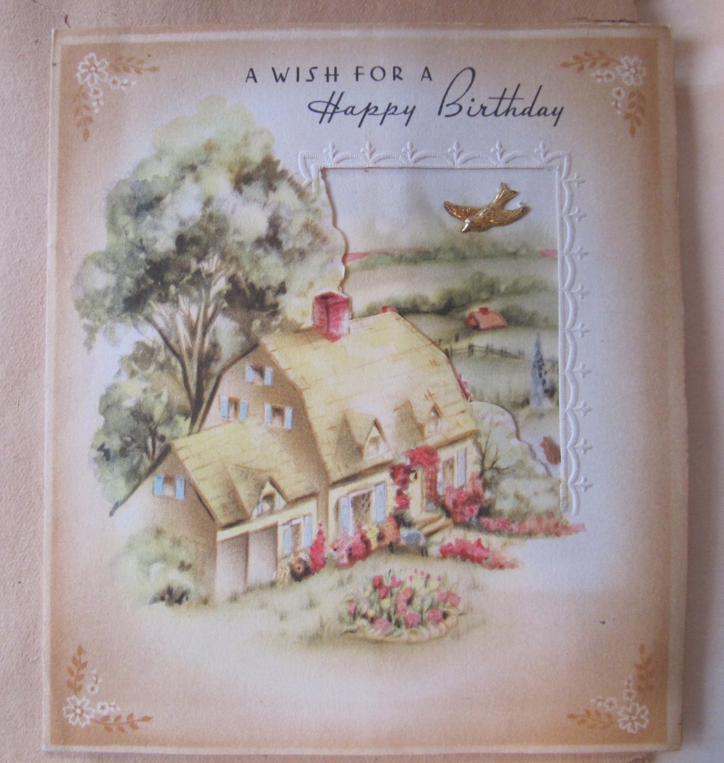 Vintage Birthday Greeting Card Signed by Iride Pilla c. 1943 Boston ...