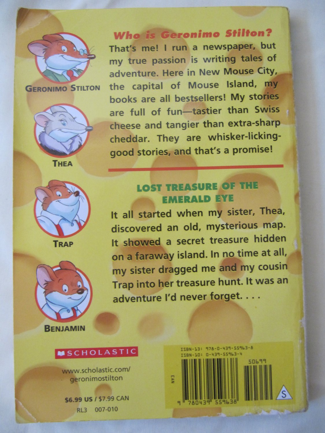 Geronimo Stilton Lost Treasure of the Emerald Eye Children's Paperback ...