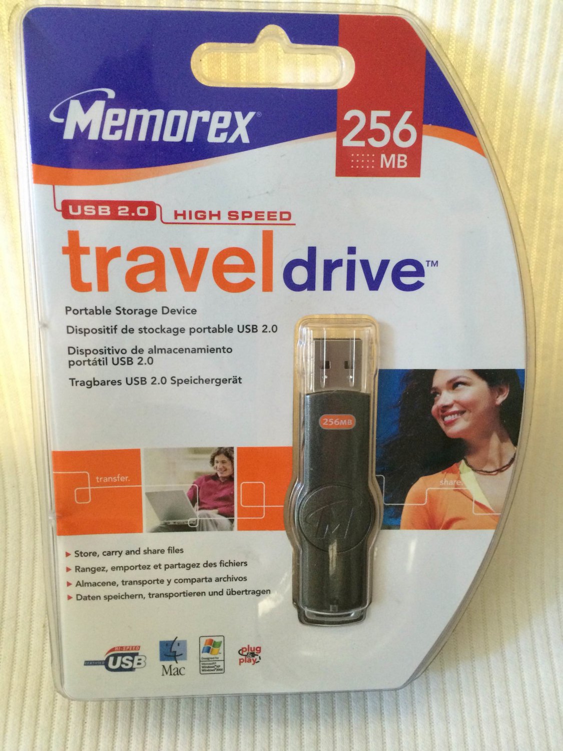 Memorex 256MB USB 2.0 Travel Drive Thumb Drive Data Storage