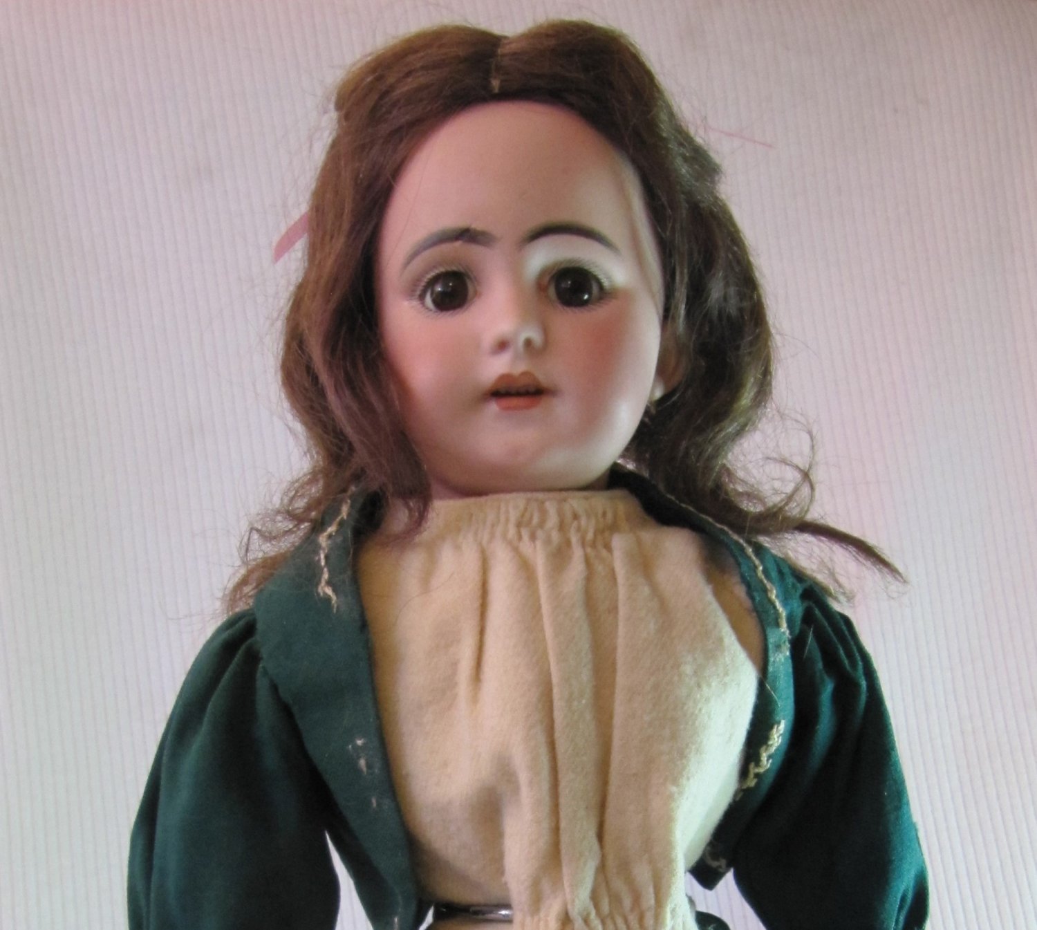 Antique c 1875 17” Simon & Halbig Doll Bisque Head 1009 No. 8 DEP with ...