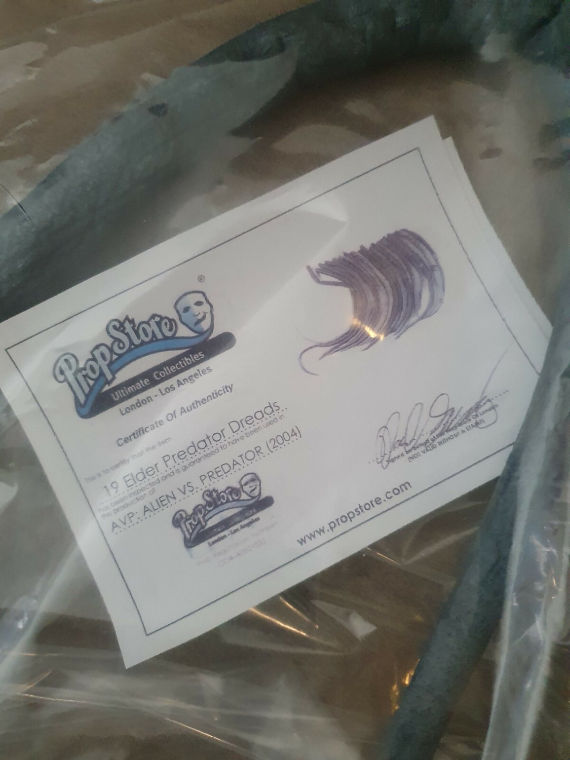 Extremely Rare! Alien vs Predator Original Screen Used Elder Dreadlock ...