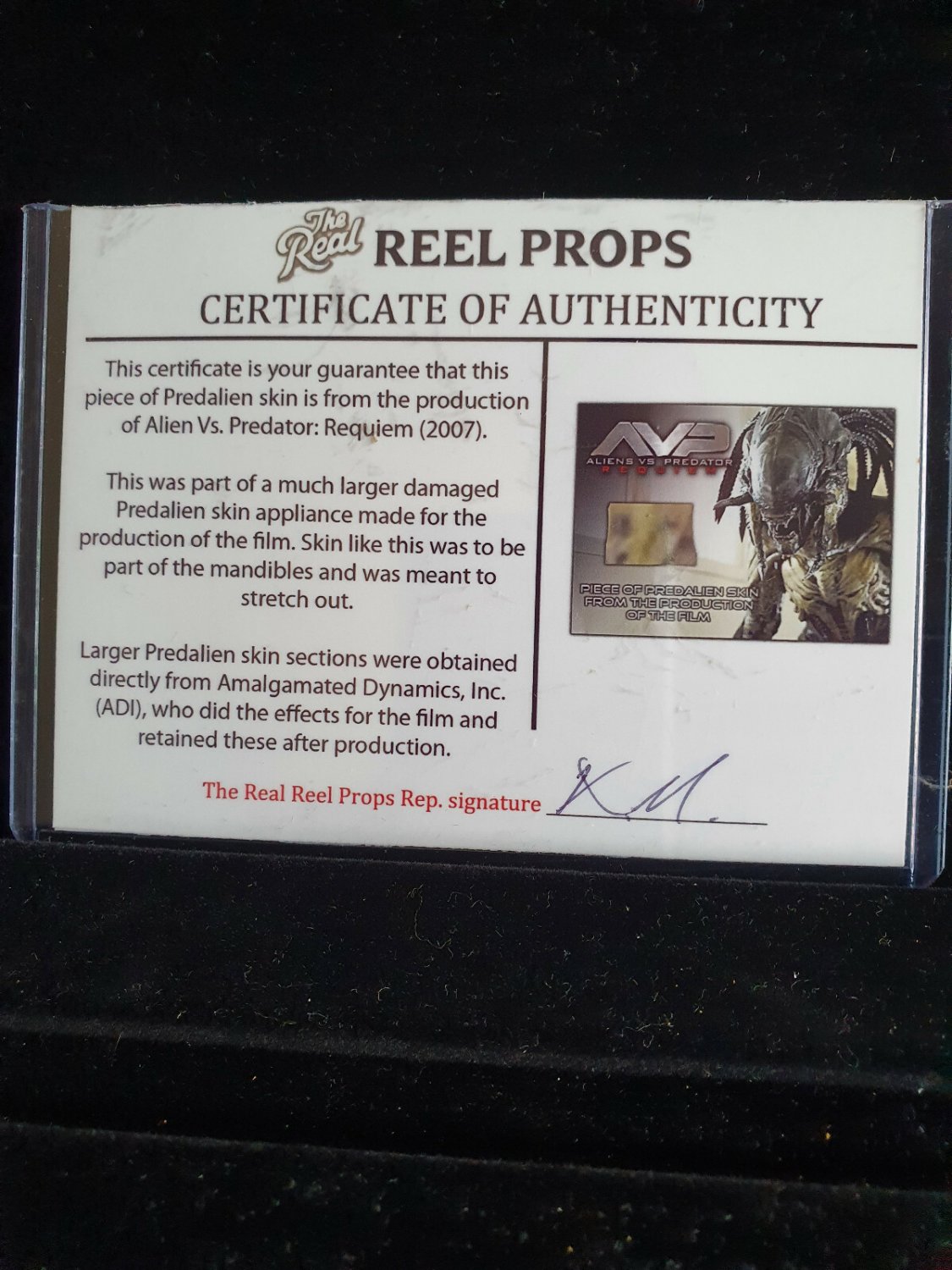 Extremely Rare! AVP Alien vs Predator Original Screen Used Piece ...