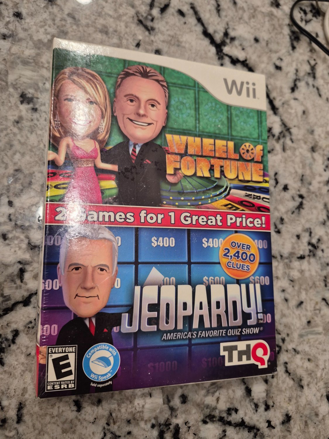 Wheel of Fourtune and Jeopardy Double Pack (Nintendo Wii, 2011) Sealed
