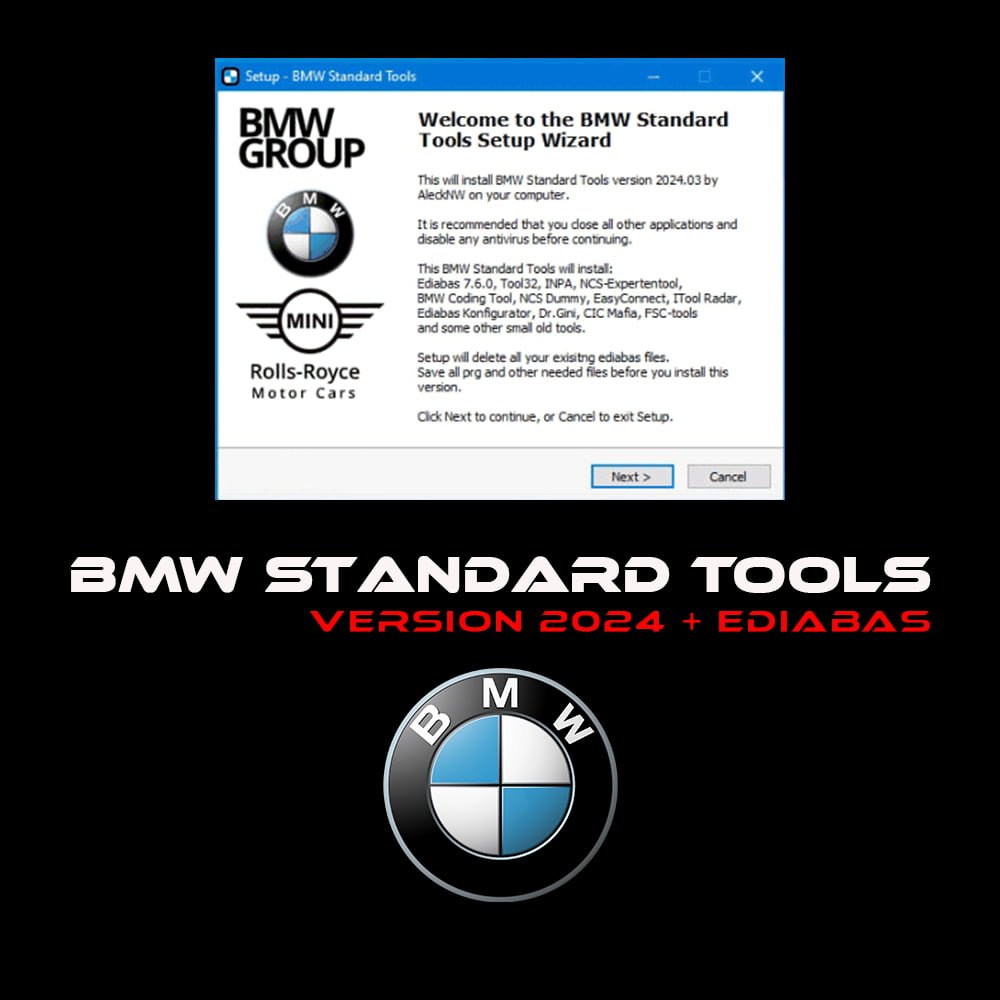 Bmw Standard Tools 2024 And Ediabas, Coding And Diagnostics Tool