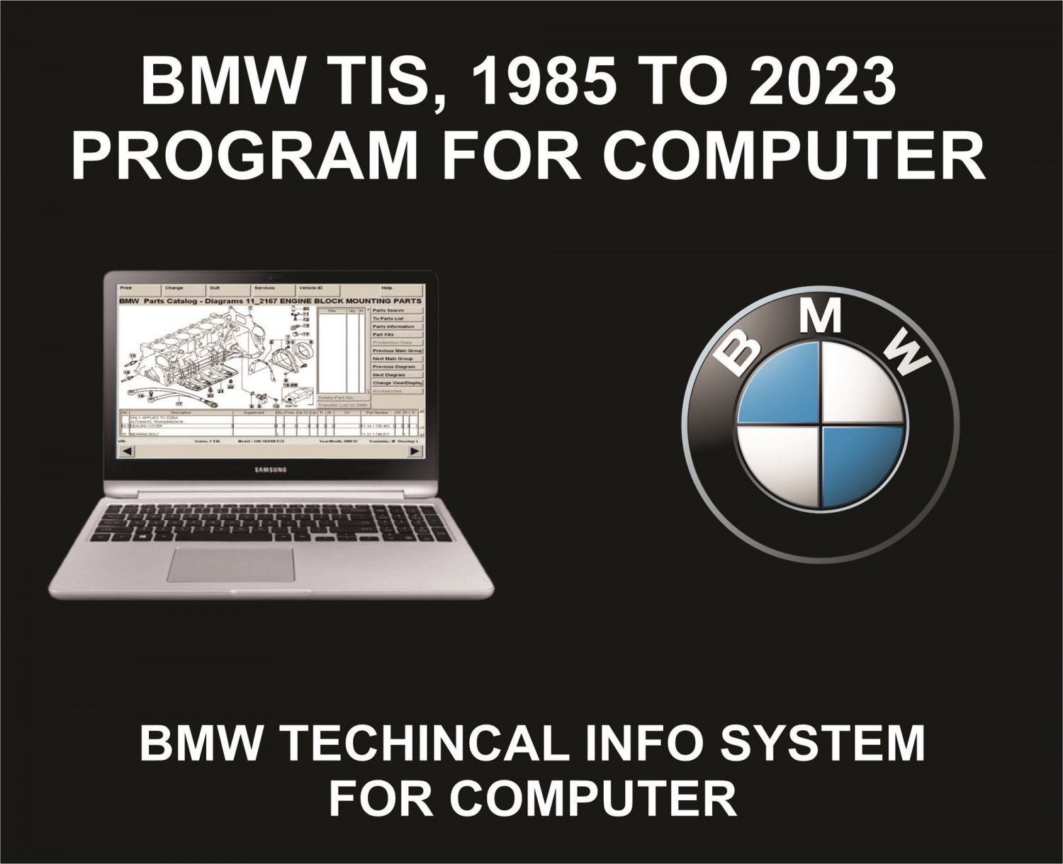 BMW TIS, Technical Information, Diagrams And Wiring Tool, For Computer