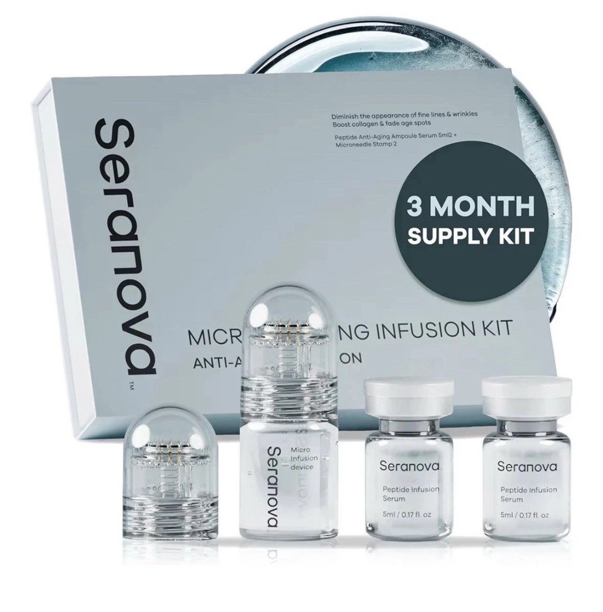 Seranova Microneedling Infusion Kit Anti Aging Solution 3 Month 2028 ...