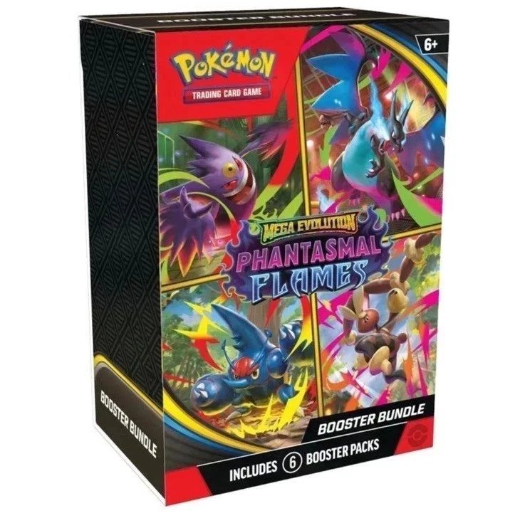 Pokémon Mega Evolution Phantasmal Flames Booster Bundle Sealed