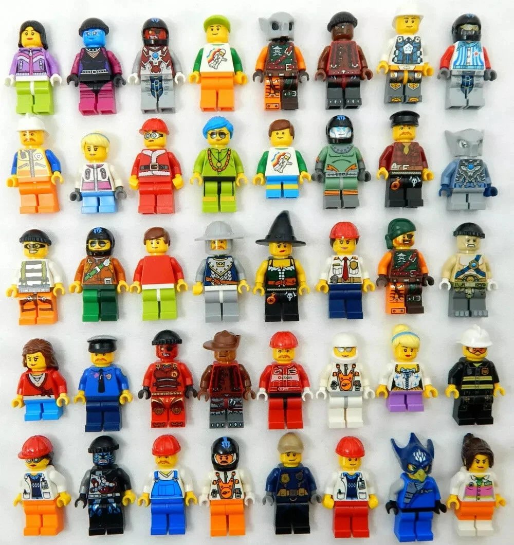10 Pack LEGO Minifigure Lot – Random New Figures Authentic Bulk ...