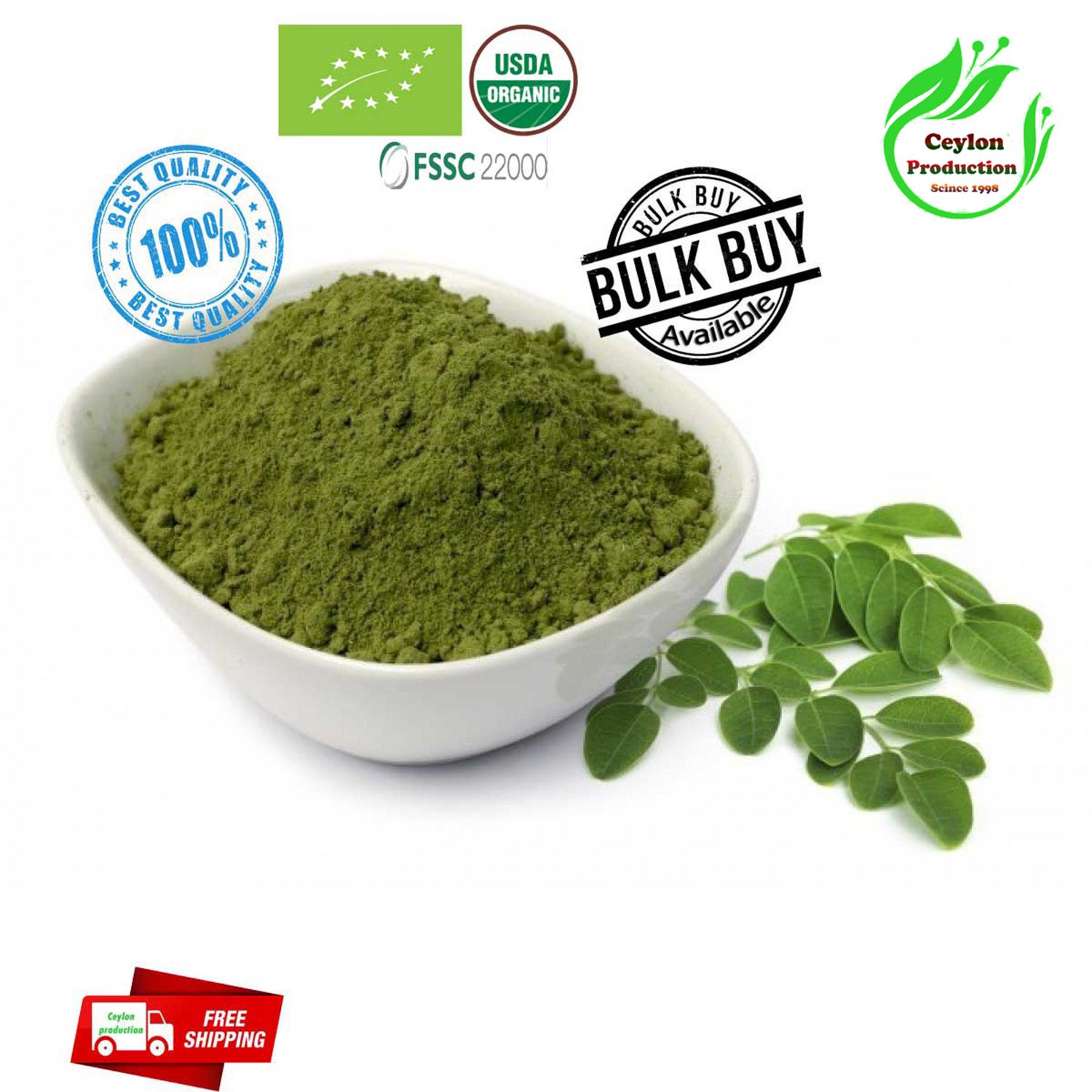 Dried/Dehydrated organic Moringa Leaves ground powder(Moringa oleifera ...