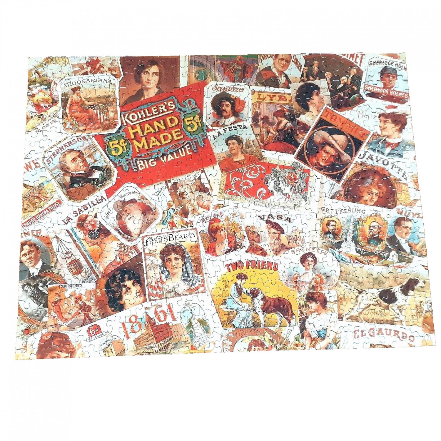 Springbok Puzzle Cigar Labels Collage 500 Piece Jigsaw Victorian Art ...