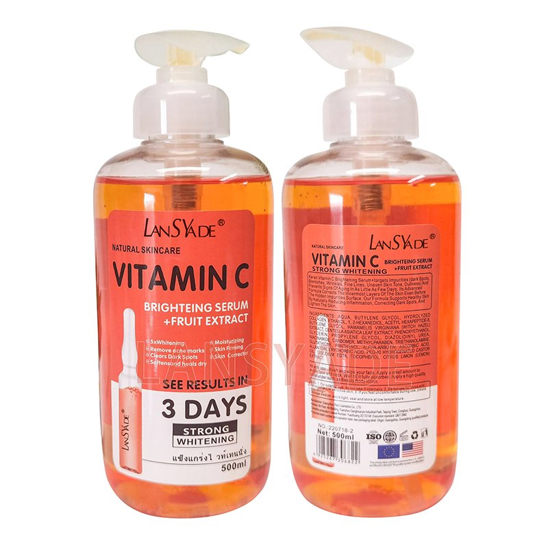 500ml Vitamin C&VE Face Serum VC Fruit Acid Brightening Repair