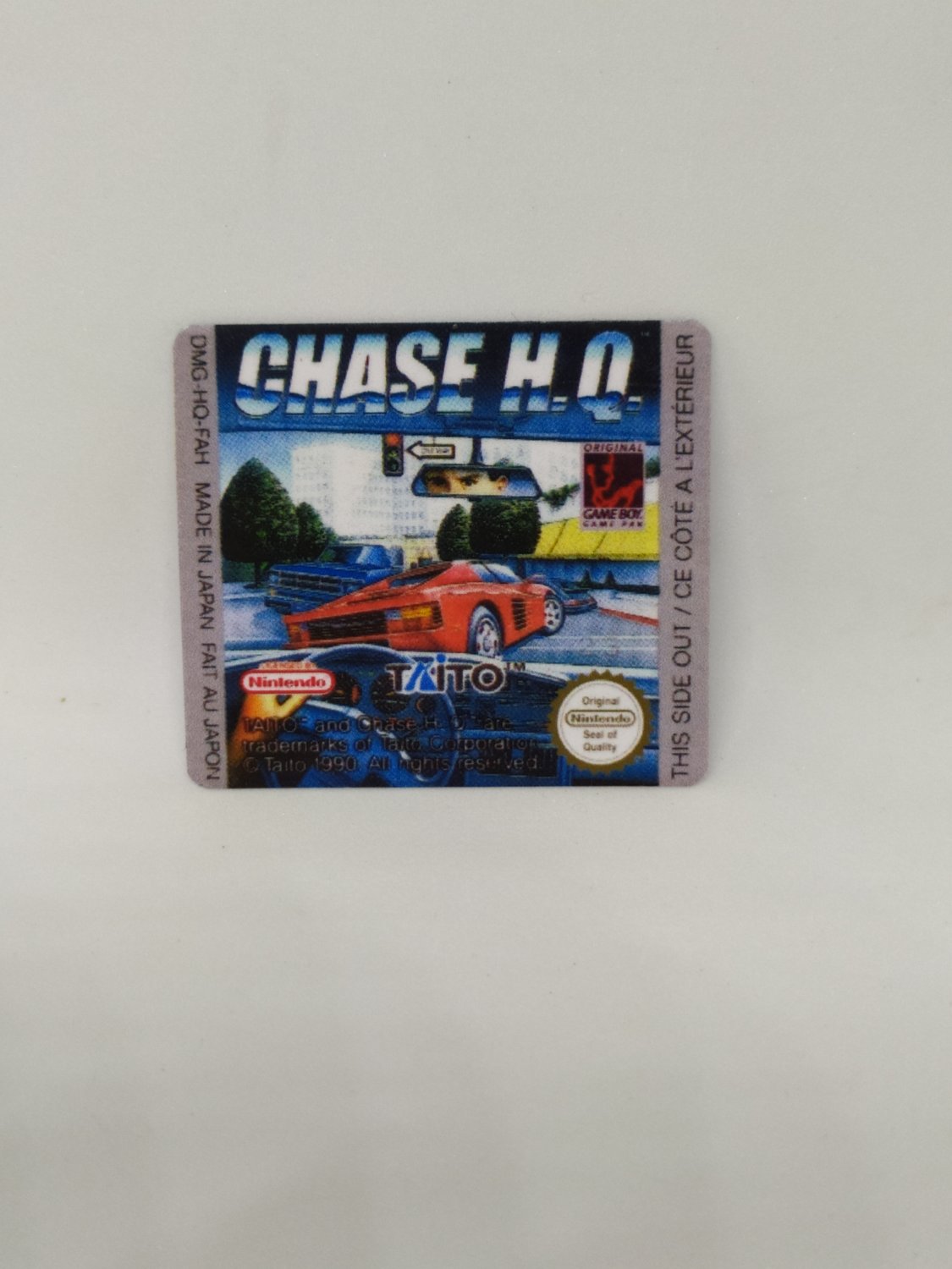 CHASE HQ (FAH) Game Boy / GameBoy GB replacement Label