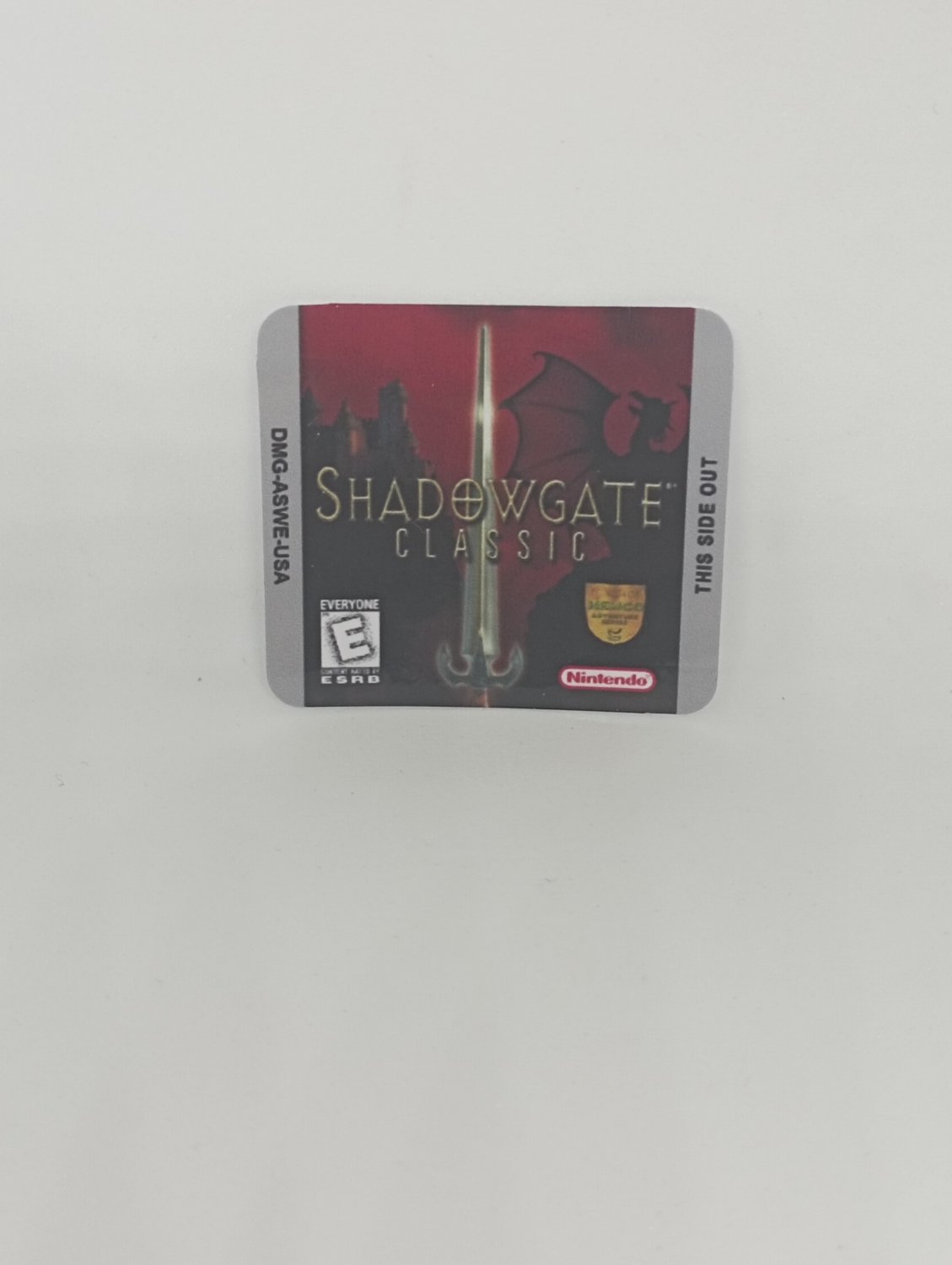 SHADOWGATE CLASSIC (USA) Game Boy / GameBoy GB replacement Label