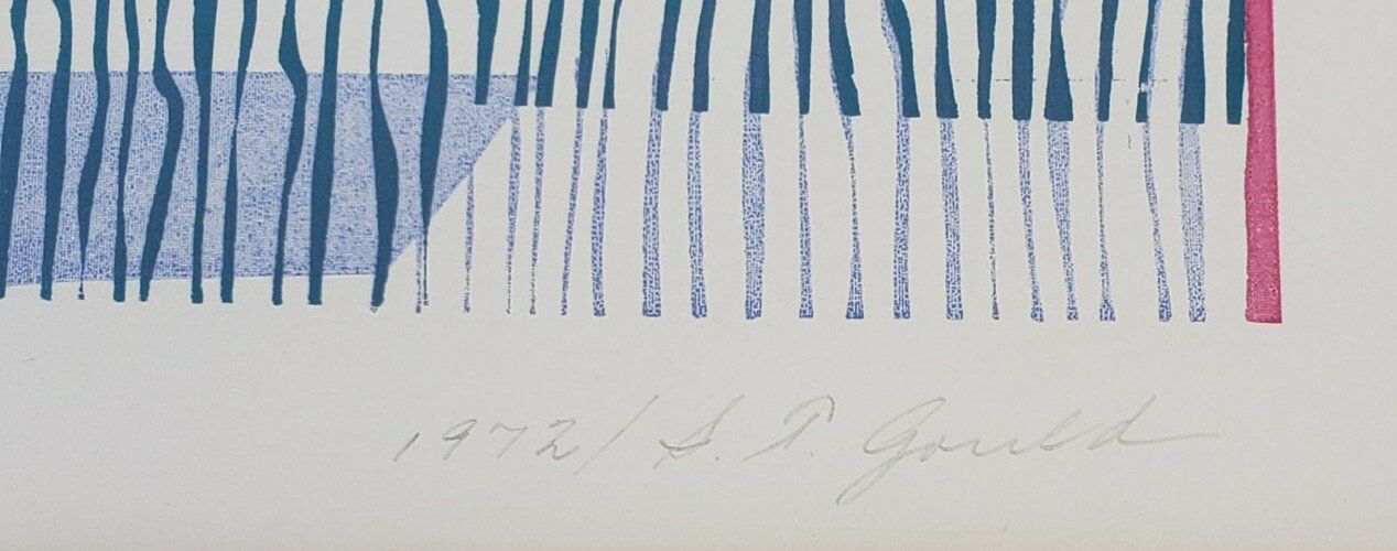 1972 Signed S.T. Gould - Jewish Rabbi Scholar - Judaica Art Color Litho ...