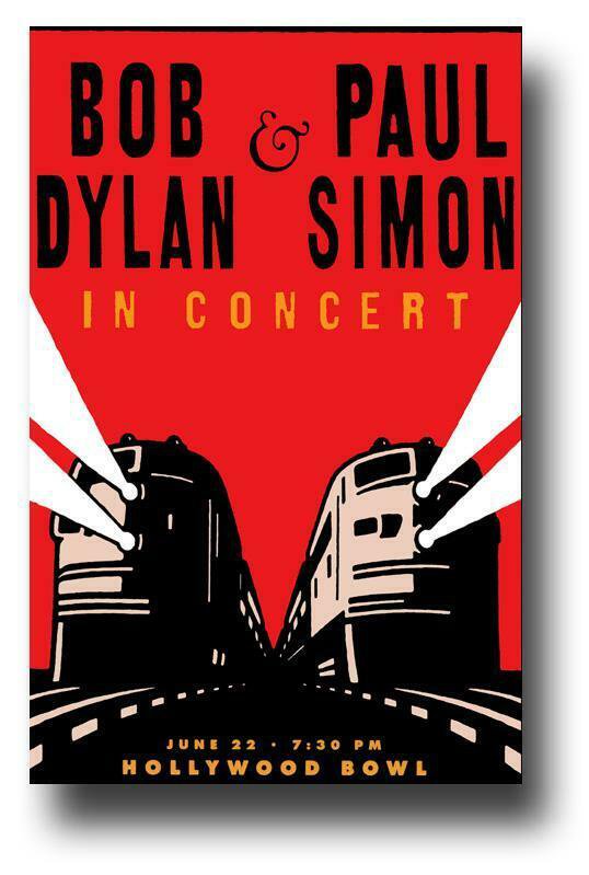 Bob Dylan Paul Simon Poster Concert 11 x 17 inches Ships SameDay from ...