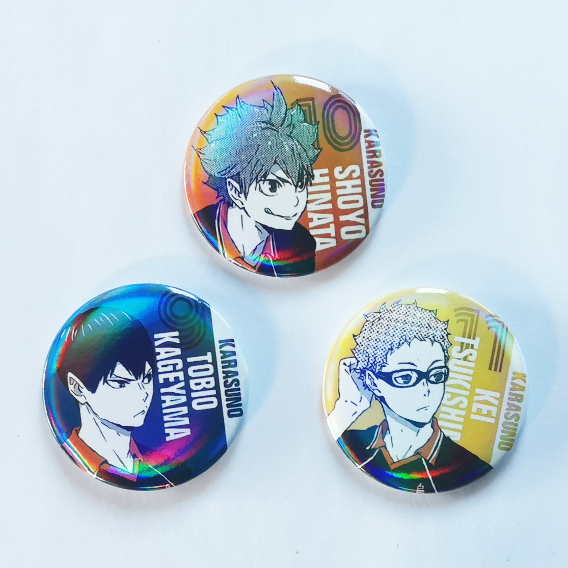 Haikyu!! Shoyo Hinata & Tobio Kageyama Japan Manga Comic Animation Badge