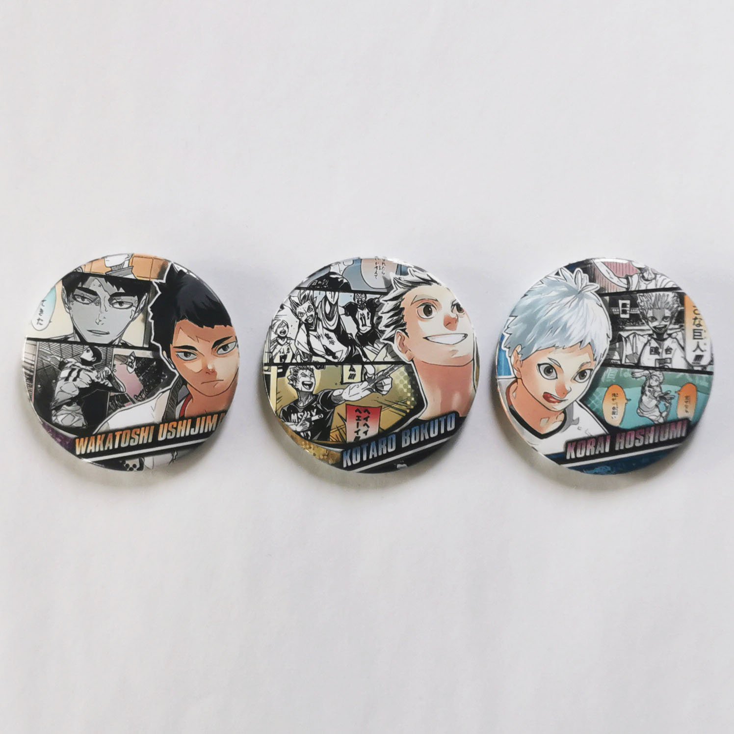 Haikyu!! Shoyo Hinata & Tobio Kageyama Japan Manga Comic Animation Badge