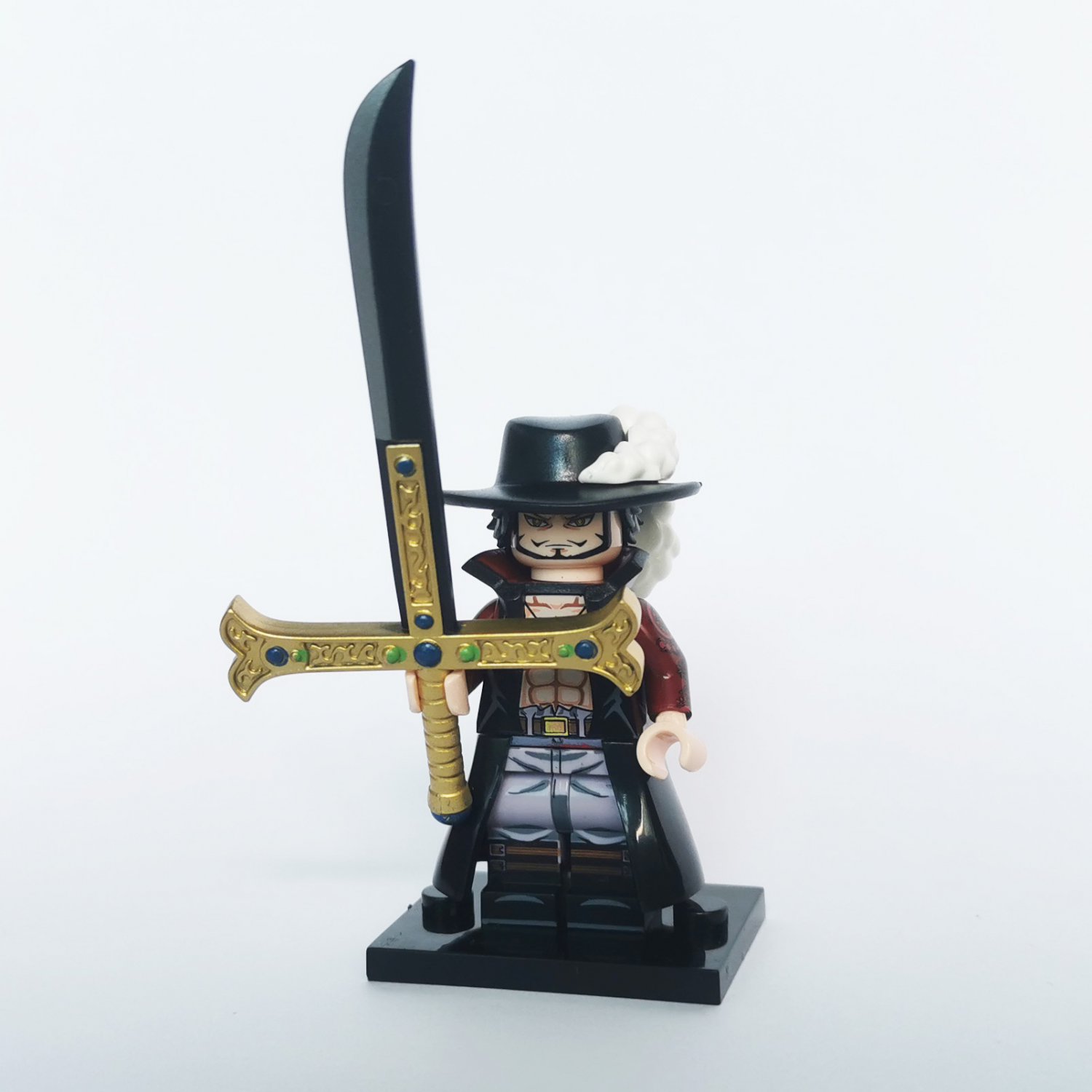 One Piece Luffy, Mihawk Anime and Cartoon Figurine Minifigure
