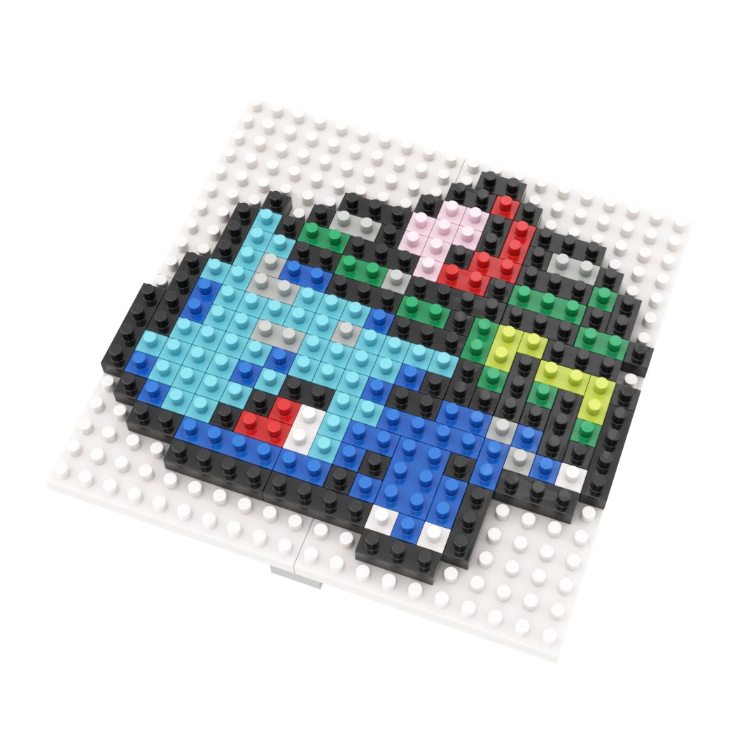 Pokemon Ivysaur Anime and Cartoon Toy Constructional Toy Brick