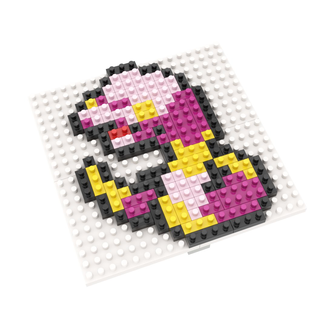 Pokemon 023 Ekans Anime and Cartoon Toy Constructional Toy Brick