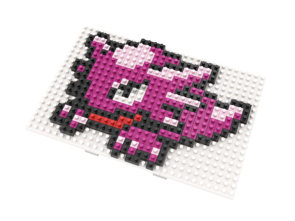 Pokemon 093 Haunter Anime and Cartoon Toy Constructional Toy Brick