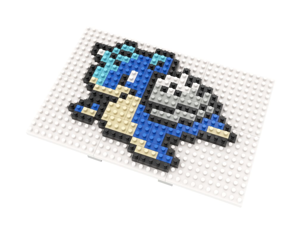 Pokemon 131 Lapras Anime and Cartoon Toy Constructional Toy Brick
