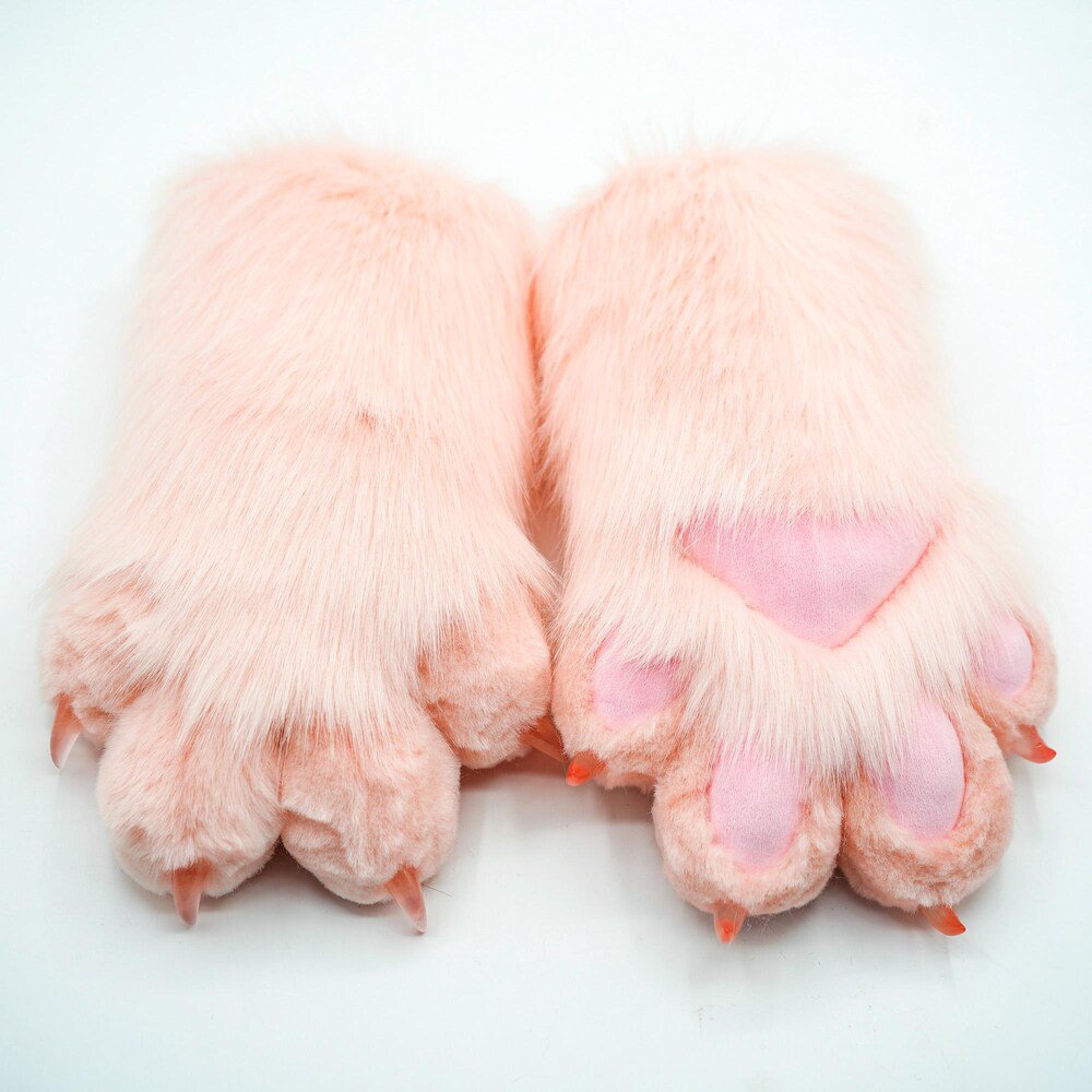 Handmade Fursuit Paws - Realistic Faux Fur Costume Hands for Furry ...