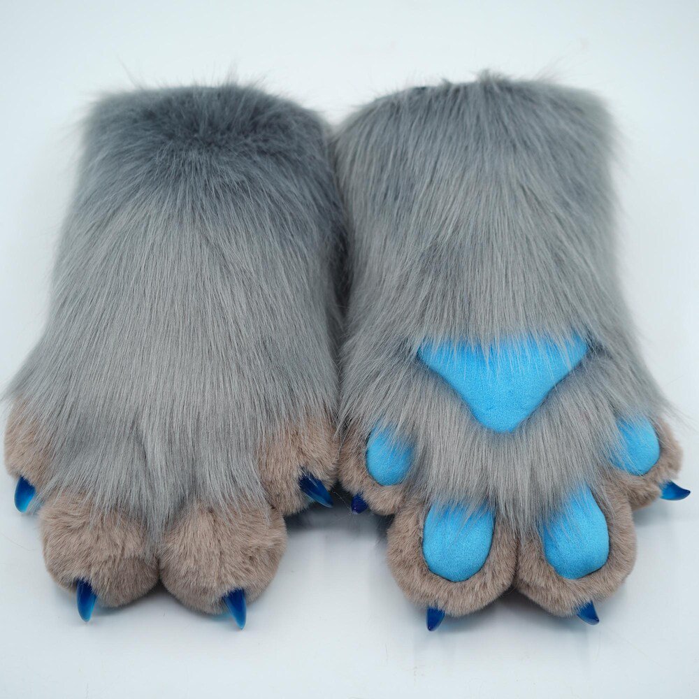 Realistic Faux Fur Handpaws | Fursuit Costume Parts | Anthro Animal ...