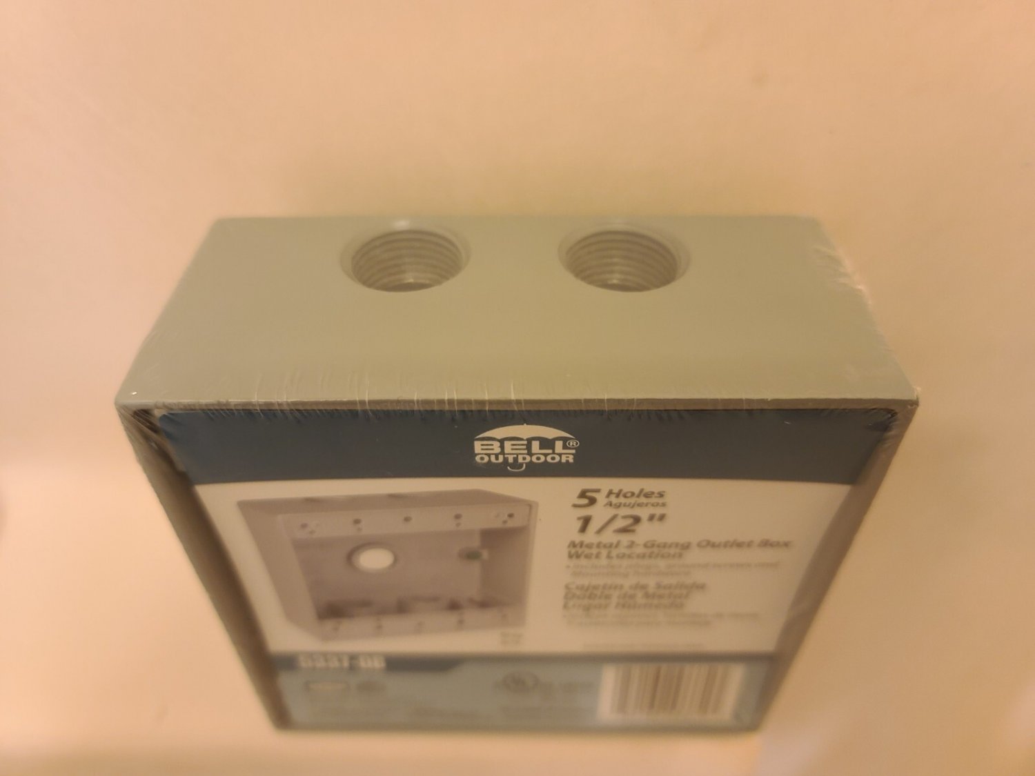 Bell 2-Gang Weatherproof Electrical Box 1/2 in Threaded Gray
