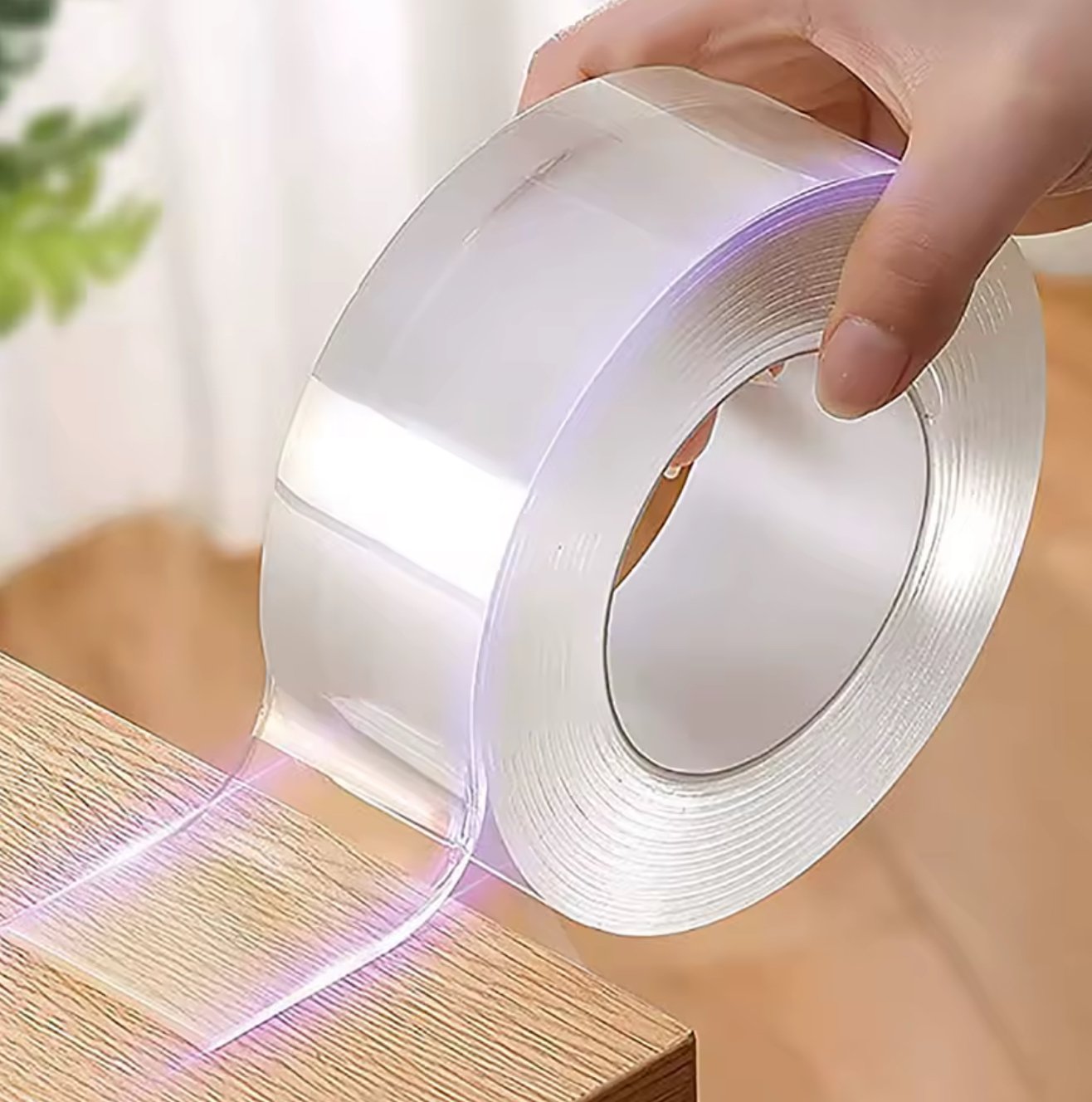 Ultra-Strong Double-Sided Adhesive Tape – Clear, Waterproof, 30 mm x 5 m