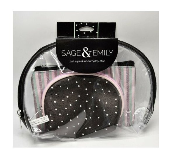 Sage & Emily 3-pc. Cosmetics Case Set