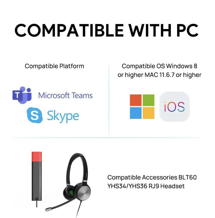 Yealink MP45 USB Phone Compatible with Microsoft Teams, Skype (NOT SIP ...