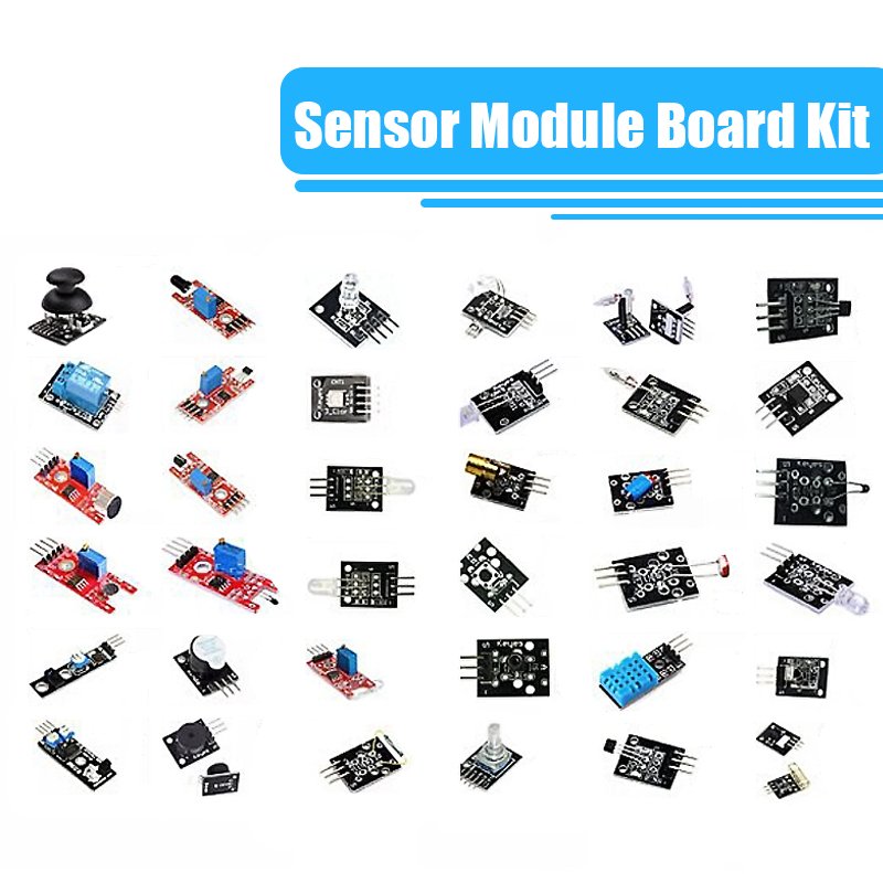 Useful tools 37 In 1 Sensor Module Board Set Kit For Arduino Plastic ...
