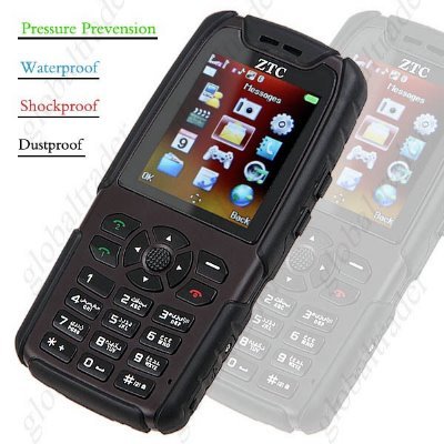 Water-Dust-Shock-Proof 2-Sim Laser lamp Bluetooth Mobile Cell Phone