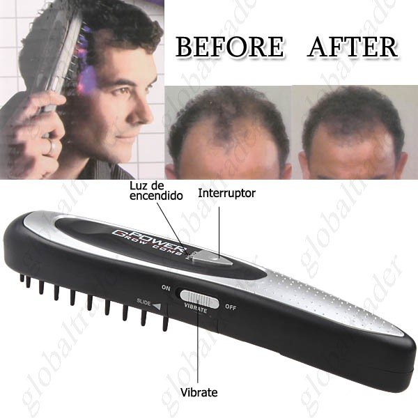 Power Grow Laser Comb Kit Regrow Hair Loss Therapy Cure