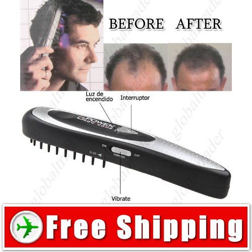 Power Grow Laser Comb Kit Regrow Hair Loss Therapy Cure