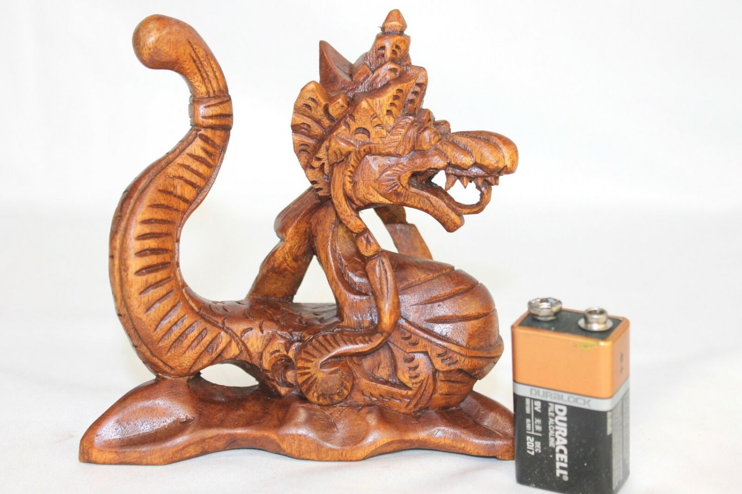 Dragon Basuki Cosmic Naga Statue Hand carved Wood Sculpture Balinese Art