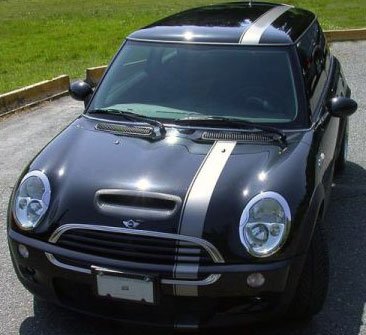Mini Cooper & Cooper "S" Single 5" Rally Stripe decal decals kit