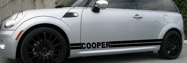 Mini Cooper S Clubman rocker vinyl graphics side decal decals