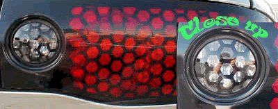 Pair of honeycomb reverse light decals for any late model Pontiac Firebird