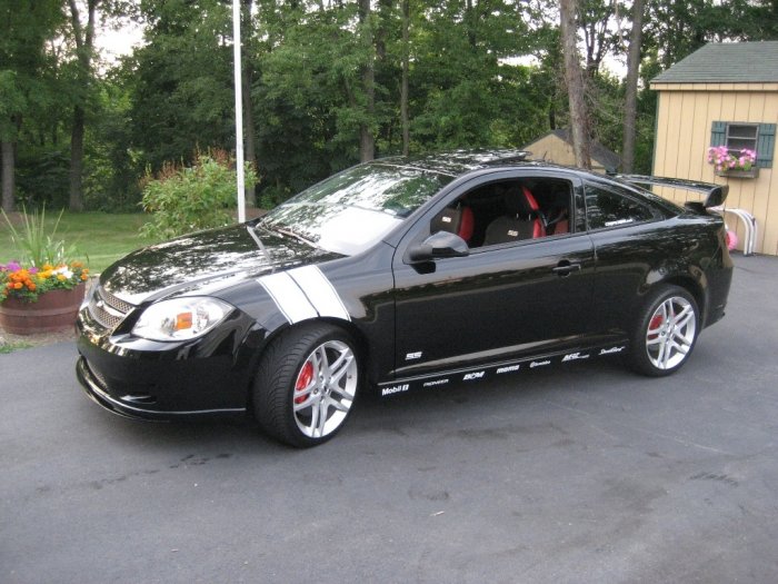 Chevy Cobalt fender hash stripe w/ pin decals decal SS
