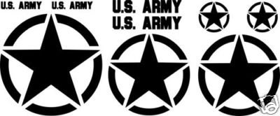 US Military Jeep Star Decals restoration willys M37 M38
