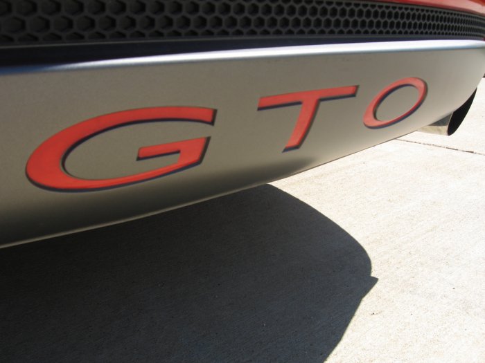 Rear bumper inlay decals decal for 05-06 Pontiac GTO