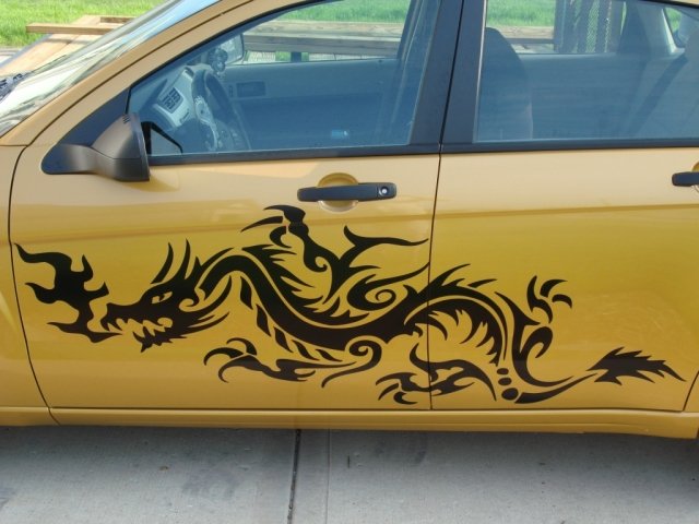 Dragon car truck side body graphics decal decals D2 fits Dodge Chevy ...