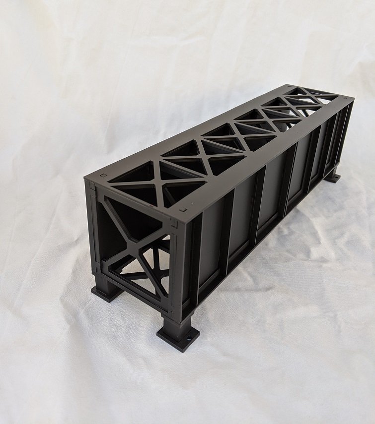 G-Scale Model Train Deck Girder Bridge 12" / 1’ Black Fully Assembled NEW